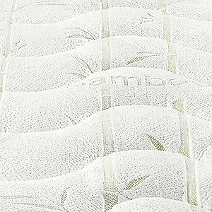 Royal Hotel Bedding Hypoallergenic Cool Bamboo Jacquard Fitted Mattress Topper Queen Size Extra Plush and Soft Mattress Pad