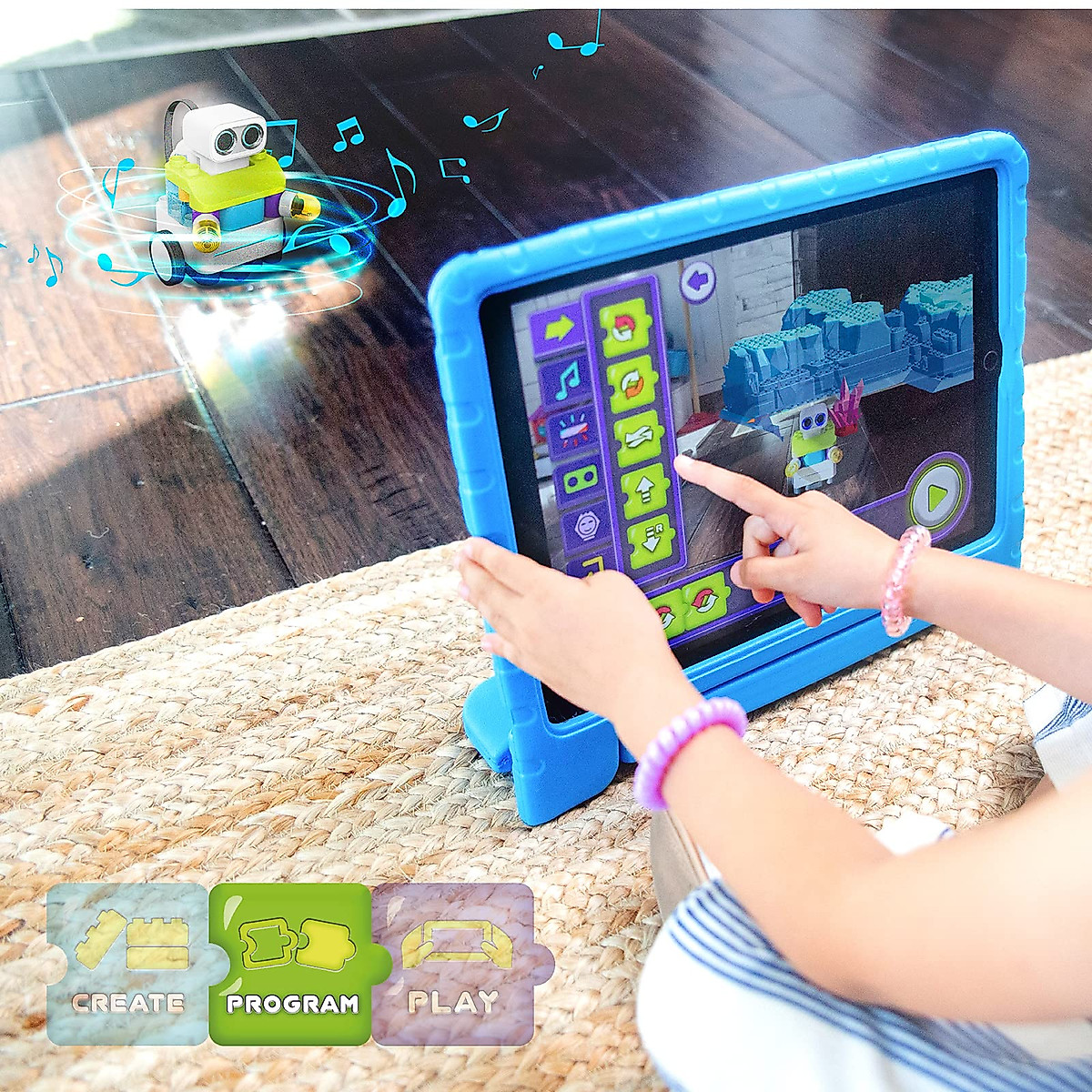 PAI TECHNOLOGY BOTZEES Gear Kit Add-on Pack Designed for Botzees Class Plus Coding Robot, STEM Toys Robot Kit for 3+ Year Old Kids, Programming and Coding Games for Kids