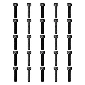 Atomik 3/8 x 1-1/2 inch Long Fully Threaded Alloy Steel Bolts 25 Pack Durable Hardware for Rock Climbing Holds 3/8-16 Allen Head Socket Cap Bolt Designed for Indoor Use Wall Supplies
