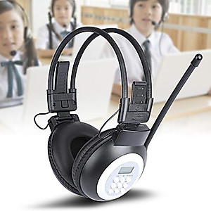 Headphone Radio,Portable FM Radio Headphones with LCD Display Noise Reduction Ear Muffs,FM Receiver Headphones,Wireless Headset with Radio for Walking,Jogging,Daily Works