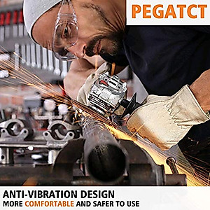 PEGATEC 40 Grit Flap Discs 4 1/2 inch Flap Wheel Type 29 Flap Sanding Disc with 7/8 Arbor Aluminum Oxide Abrasives for Grinding, Blending, Sanding and Finishing - 10 Packs