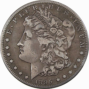 1895 S Morgan Dollar VF Very Fine 90% Silver $1 US Coin SKU:I3876