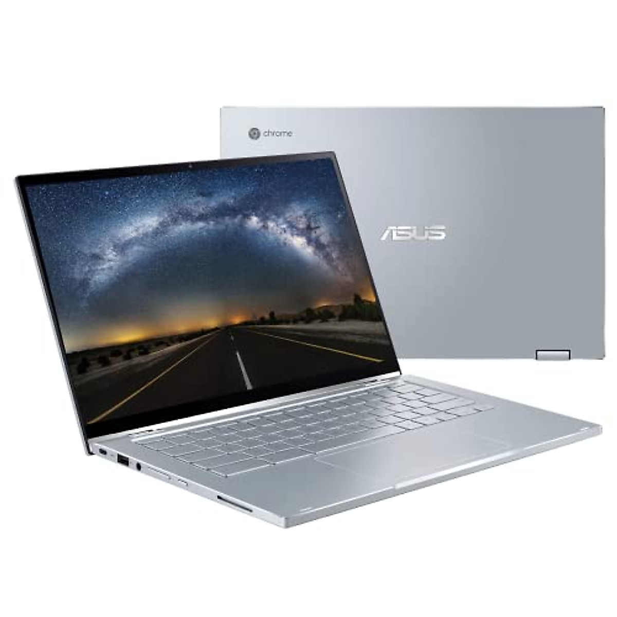 2022 Chromebook X360 Spin 2-in-1 Convertible Touchscreen Laptops for Student & Business by ASUS, 14'' FHD, Intel Core M3-8100Y, 8GB RAM, 192GB(64GB SSD+128GB Card), Backlit Keyboard, Wi-Fi, Chrome OS