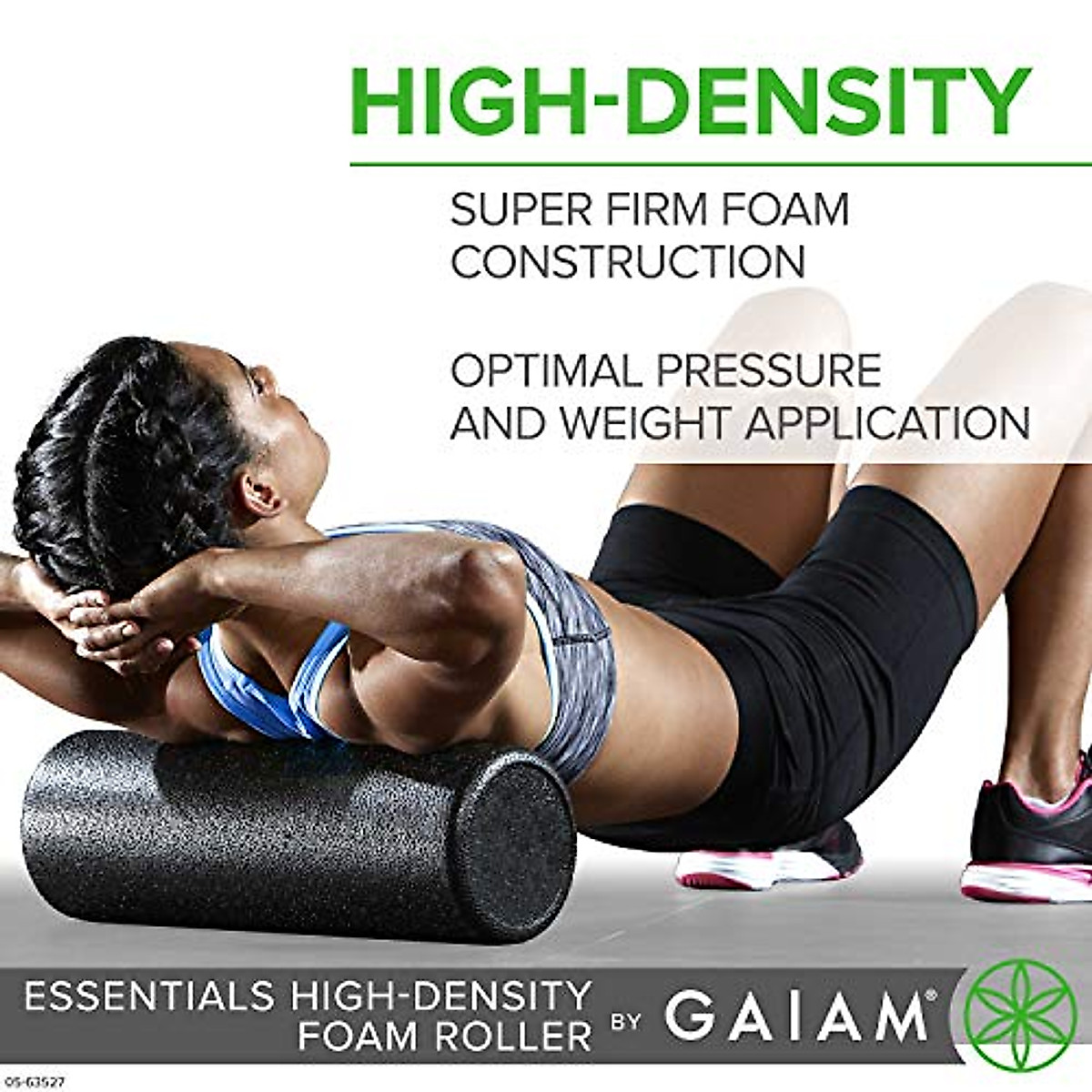 Gaiam Essentials High-Density Foam Roller 18” Teal