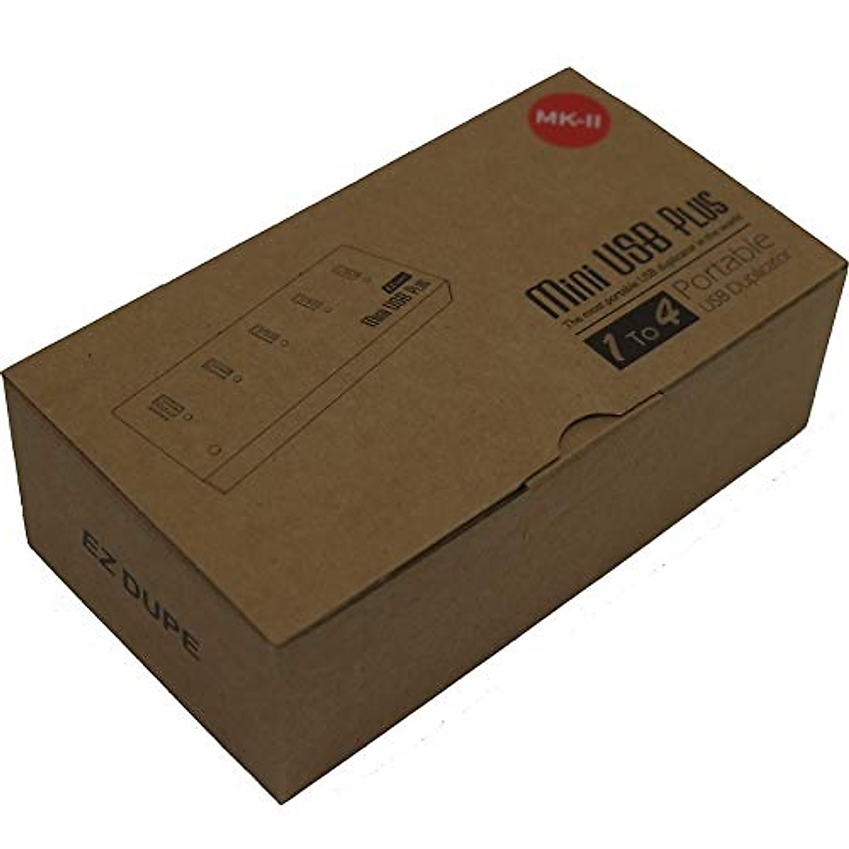 [New Update Version] EZ DUPE 1 to 4 Mini USB Plus MK II Duplicator - Standalone Portable USB Flash Media Thumb Drive Compact Copier (DM-FU0-5V04B-V2)