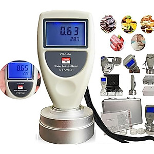 VTSYIQI Water Activity Meter Food AW Tester Monitor Water Analyzer for Grain Fruits Vegetables Breads Biscuits Cakes Puffed Food 6 bit Backlight Digital Display