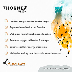 ThorneVET Heart Healthy Formula – Cardiovascular Support for Dogs & Cats, 90 Soft Chews