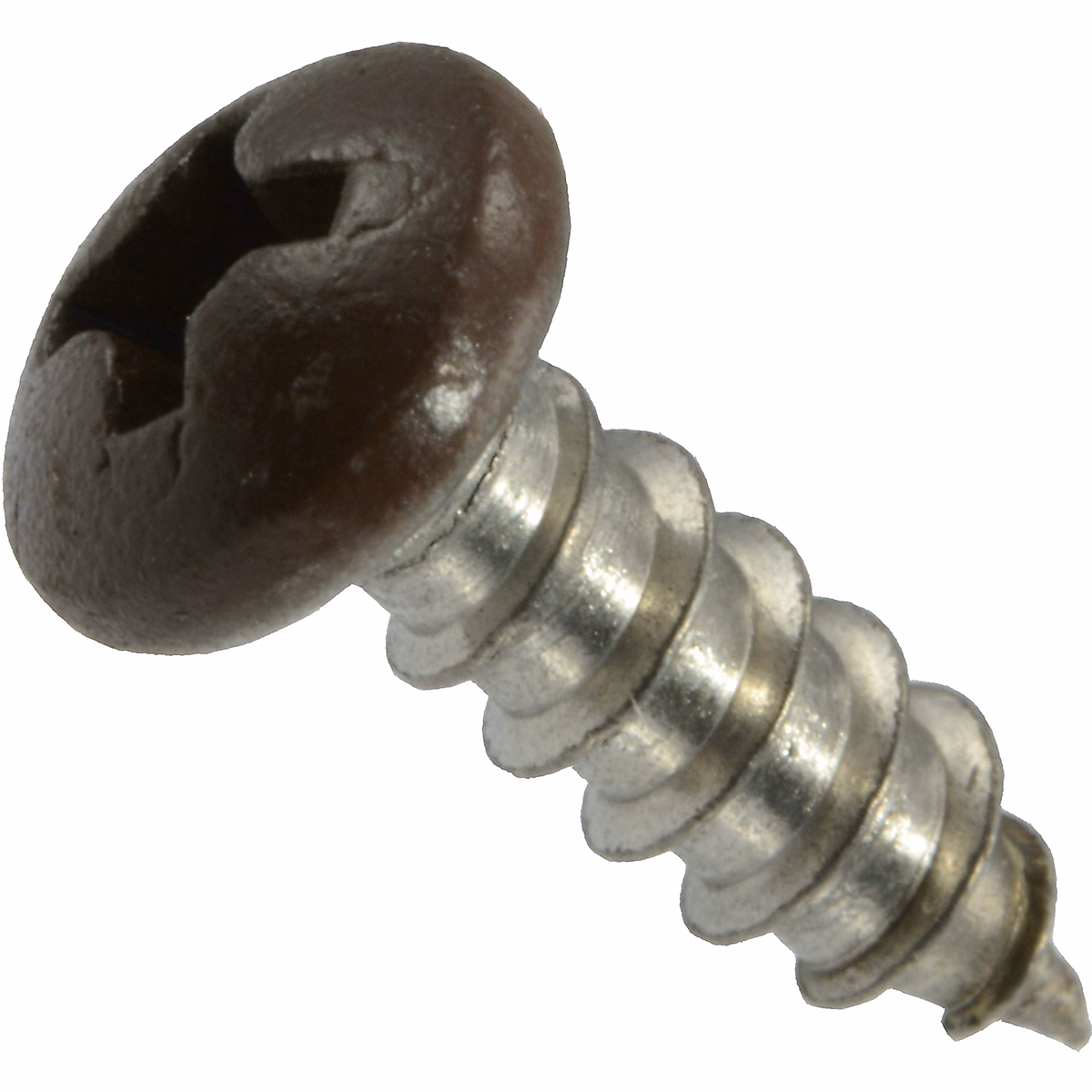 Hard-to-Find Fastener 014973208707 Brown Phillips Pan Sheet Metal Screws, 8 x 1/2, Piece-100