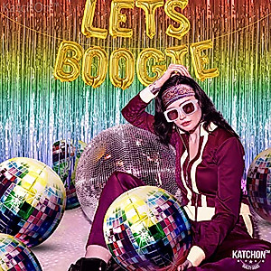 Giant, Disco Ball Balloons 22 Inch - Pack of 6, Disco Balloons | 4D Round 360 Degree Disco Ball Balloon for 80s Party Decorations | Neon Balloons for Disco Party Decorations | 70s Party Decorations