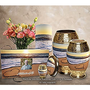 Endless Summer Urn Sunset Urns for Ashes Adult Male Large XL or Small Cremation Urns for Adult Ashes for Burial, Niche or Home Urns for Human Ashes Adult Female