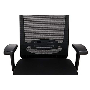 HON Convergence Mesh Back Task Chair with Height-Adjustable Arms, in Black