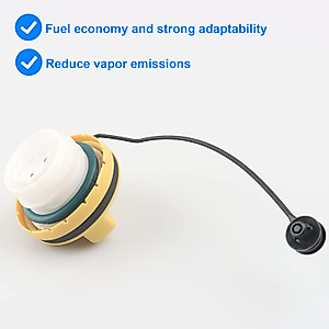 Gas Cap, Fuel Cap Replace GT337 Compatible with Buick Cadillac Chevy GMC - 2012-2016 LaCrosse, 2011-2013 Regal Caprice, 2011-2017 Equinox, 2014-2020 Impala, 2011-2017 Terrain, 2012-2013 SRX, 2013 ATS