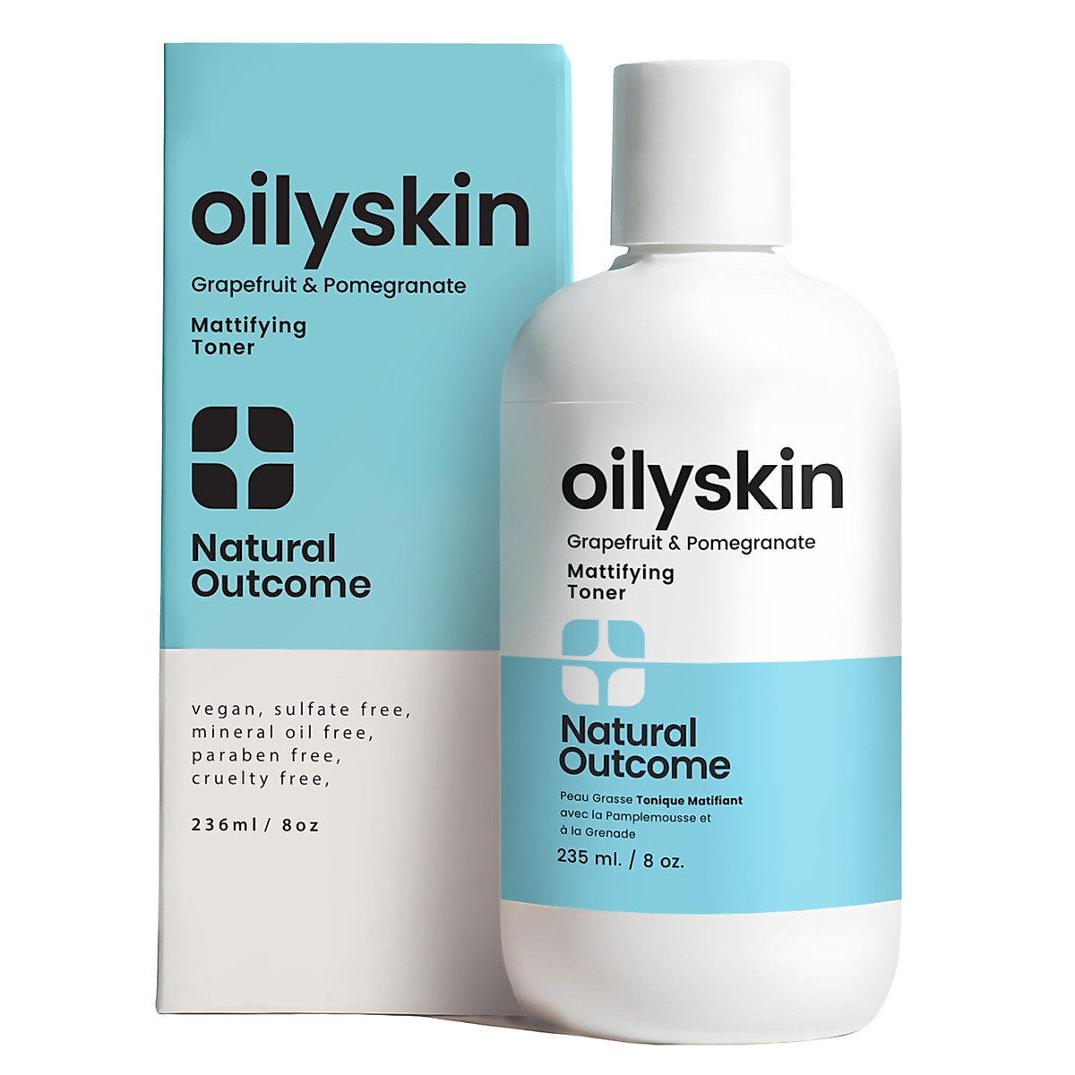 Natural Outcome Oily Skin Face Toner | Purifying Astringent Facial Toner | Naturally Keeps Skin Matte & Shine Free | Minimizes Appearance of Pores While Keeping Skin Hydrated with Aloe Vera | 8 oz