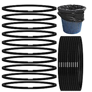 20 Pcs Garbage Can Bands, Trash Can Elastic Rubber Bands Fits 13 to 30 Gallon Trash Cans, Trash Can Bands Waste Box Holder Cabinet Loop Straps for Garbage Bag Liner Home Office School Indoor Outdoor