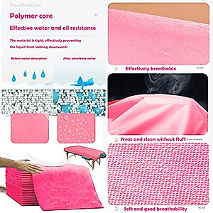 100pcs Disposable Massage Table Sheets, Non-woven Bed Breathable Sheet, 31"*71" Thin Bed Covers for Beauty SPA Salon Hotel Table Cover