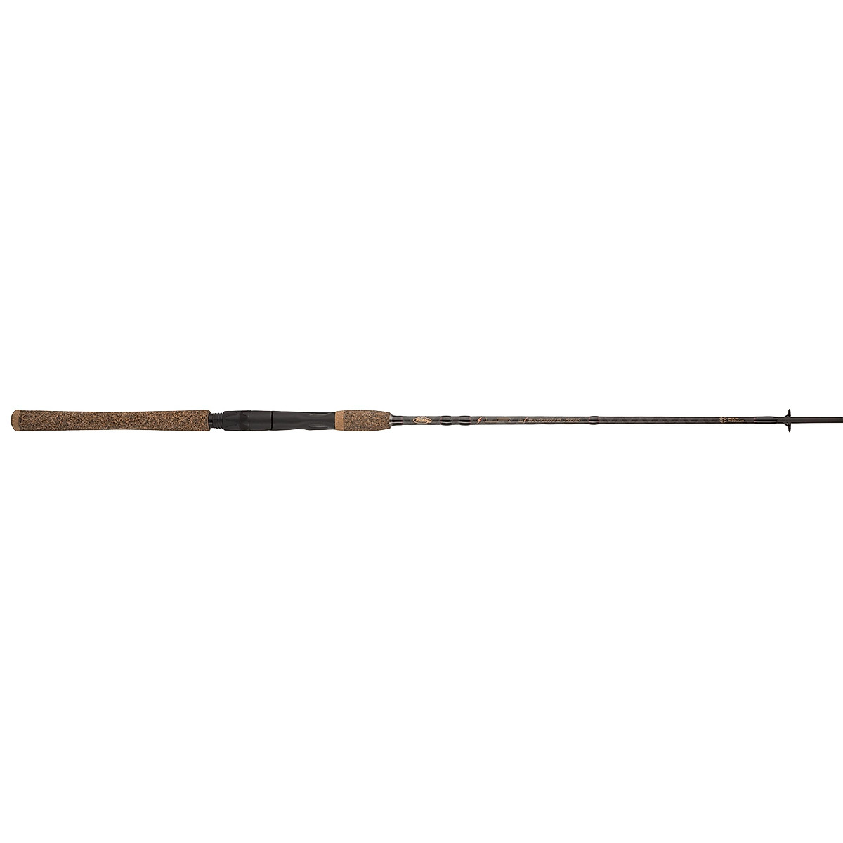 Berkley 6’6” Lightning Rod Spinning Rod, One Piece Spinning Rod, 8-14lb Line Rating, Medium Rod Power, Moderate Fast Action, 1/4-5/8 oz. Lure Rating,Brown