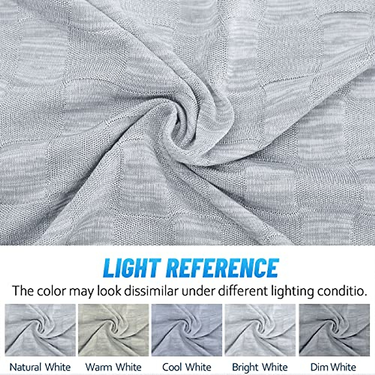 Ailemei Direct Cooling Throw Blanket for Hot Sleepers, with Double Sided Cold Effect, Lightweight Breathable Summer Blanket for Night Sweats, Throw Blankets for Couch, 50"x60", Gray Checkered