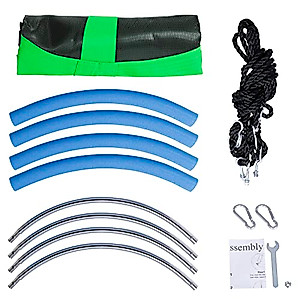 SUPER DEAL 40 Inch Green Saucer Tree Swing Set for Kids Adults 800lb Weight Capacity Waterproof Flying Swing Seat Textilene Fabric with Adjustable Hanging Ropes for Outdoor Playground, Backyard