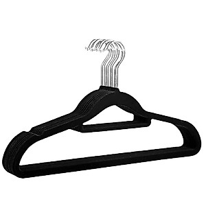 Flock Hanger for Adult Household Seamless Anti-Slip Multifunctional Wardrobe Finishing Clothes Hanger Clothes Hanger Factory Wholesale