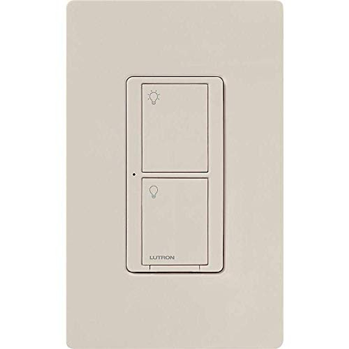 Lutron Caseta Smart Home Switch, Compatible with Alexa, Apple HomeKit, Google | 6-Amp, for Ceiling, Exhaust Fans, LED, Incandescent and Halogen Bulbs | PD-6ANS-LA | Light Almond 12-Pack, 12 Pack