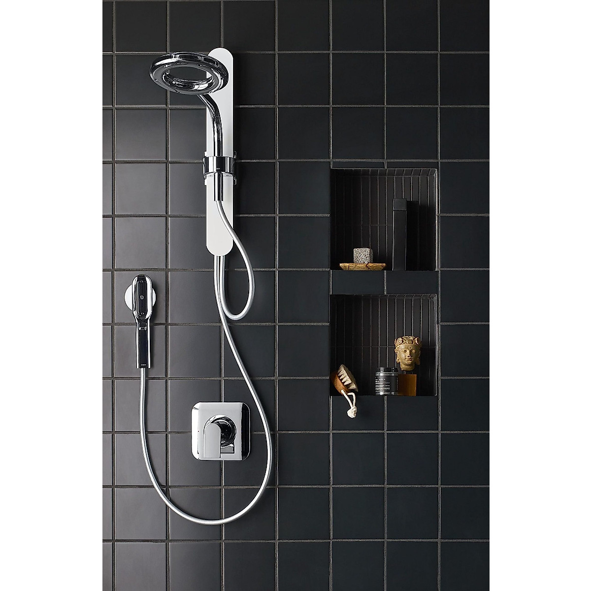 Moen N207C0CH Spa Shower including Rainshower, Handshower and Magnetic Dock, Chrome/White