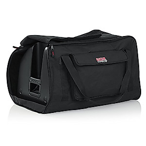 Gator Cases Heavy-Duty Speaker Tote Bag for Compact 12" Speaker Cabinets; Fits QSC K12, Yamaha DXR12 and more (GPA-TOTE12),Black
