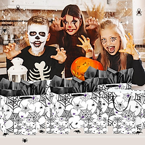 Halloween Spider Gift Bag Trick or Treat Gift Bag with Tissue Paper Greeting Card Halloween Party Favors Spider Web Wrapping Paper Goodie Bag for Halloween Birthday Baby Shower Party Supplies