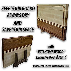 Large Reversible Wood cutting boards for kitchen 17×13 inch Wooden butcher block Cutting board End grain cutting boards with juice groove Cherry Heavy duty non-slip Wooden chopping bloks