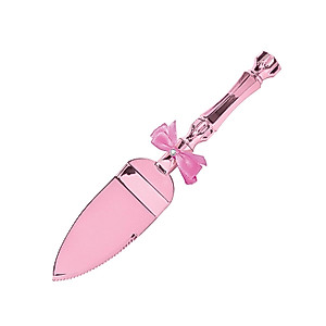Metallic Pink Cake Plastic Server - 10", 1 Pc