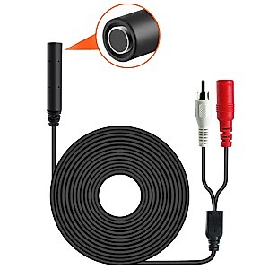 Dacheng xiaochen CCTV Microphone, High Sensitive Security Camera Microphone CCTV Audio Pickup Device Mic with 60 Ft Cable, 3.5mm PickupAPMic-60ft 0