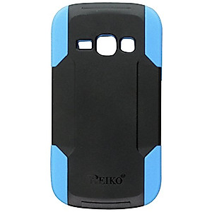 Reiko Silicon Case and Plastic Cover Samsung Galaxy Ring/Prevail 2 M840 - Retail Packaging - Navy Black