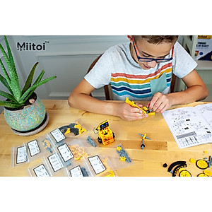 Miitoi 12 in 1 Solar STEM Robot Kit, Educational Building Gift Set,Science Experiment Set, Stem Projects for Kids Ages 8-12, Solar Robot Building Kit, Toys for Boys, Robot Toys
