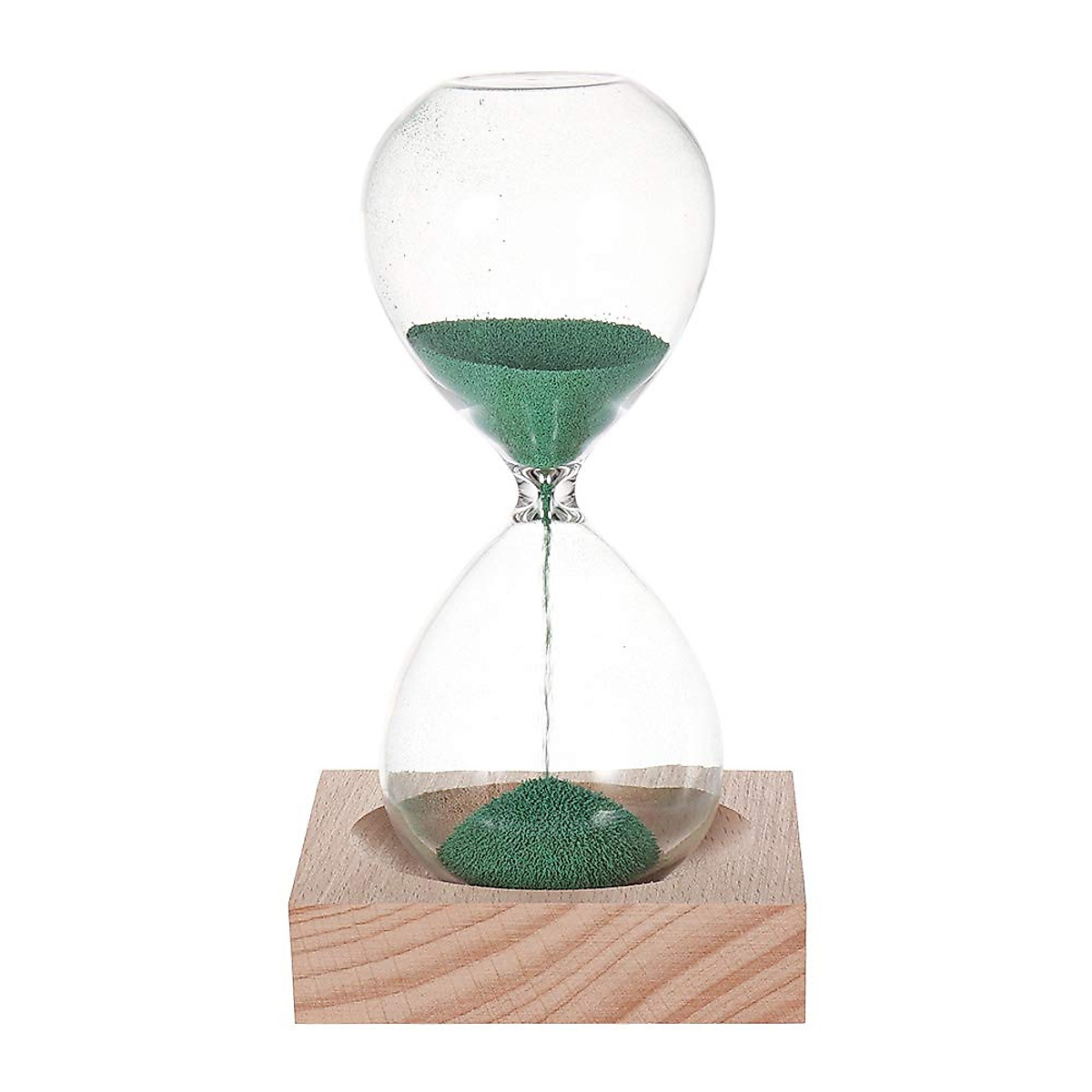 Weiye Hand-Blown Timer Magnet Hourglass - Magnetic Hourglass Sand Timer Clock Glass Classic Home Desk Decor