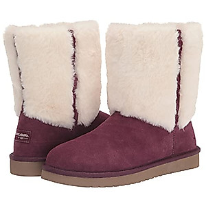 Koolaburra by UGG Women's Aubrei Short Fashion Boot, Plum, 7