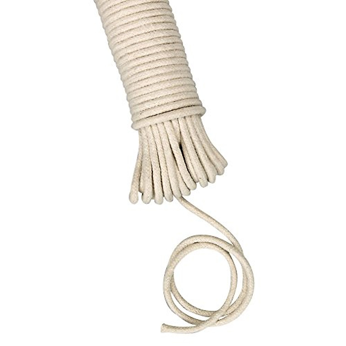 Household Essentials 04800 All-Purpose Cotton Clothesline Rope | 100 Ft Length | 3/16-Inch Dia