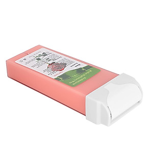 Roll-on Wax Cartridge Body Leg Chest Arm Bikini Armpit Hair Removal Wax Men Women Roller Depilatory Wax for Professional Salons and Home Self Waxing (100g)(Rose)