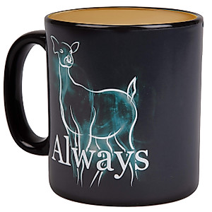 Harry Potter Always Heat Changing Coffee Mug, Large 20 oz - Doe Patronus Design Reveals with Heat - Officially Licensed - Gift for Kids, Teens & Adults - Ceramic