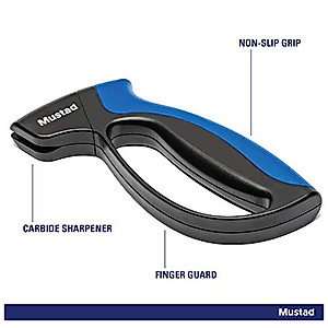 Mustad Knife Kit 3 Pc + Sharperner Set