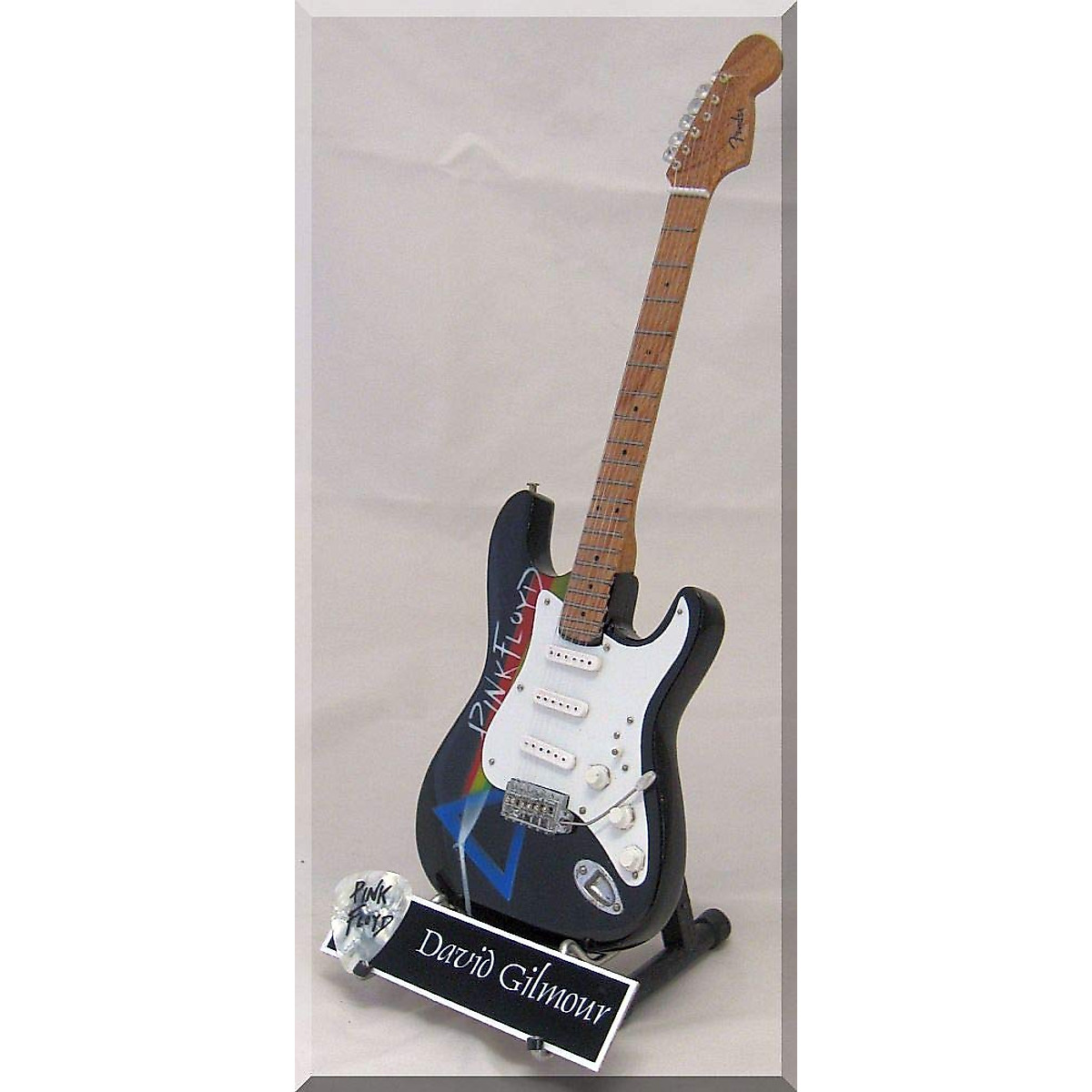 PINK FLOYD Miniature Guitar w/Guitar Pick