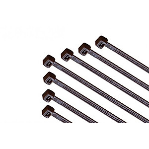 11-in, 100-Pack, 75-lb, Dark Brown, Standard Nylon Cable Tie