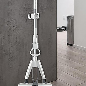 Broom and Mop Hanger - Mop and Broom Holder, Rake Shovel Mop Hanger | Stainless Steel Garage Organization and Storage Utility Rack, Wall Mount Garden Tool Organizer for Home Garage Storage Systems