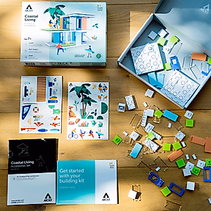 Arckit Coastal Living Building Blocks Kit, STEM Educational Toy, Miniature House Kit Model House, Architecture for Kids, Unique Gift for Adults & Kids