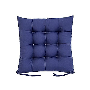 Rocking Chair Cushion Set with Ties, 2 Piece Non-Slip Seat, Back Chair Cushion Indoor/Outdoor Soft Thick Patio Chaise Lounger Cushion Overstuffed Patio Chair Cushion Swing Cushion(21" X 17"/17" X 17")