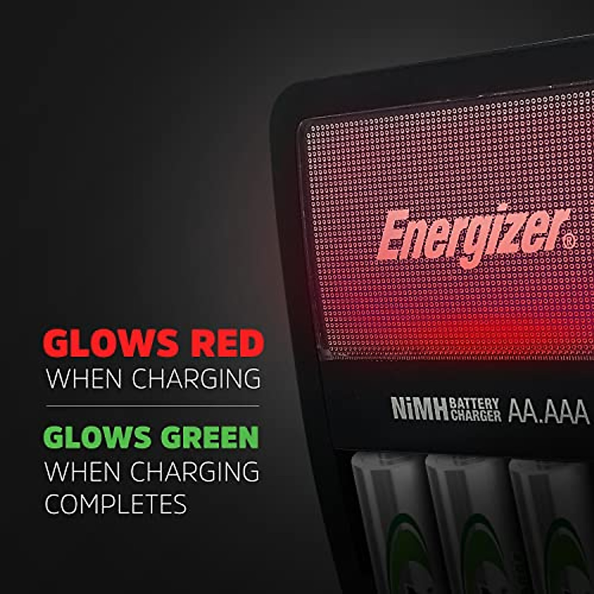 Energizer Recharge Value Charger for NiMH Rechargeable AA and AAA Batteries