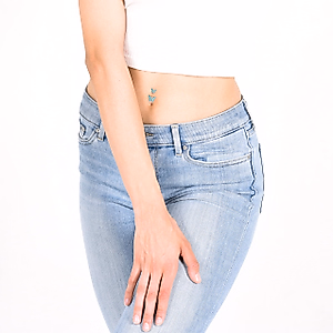 BSJ4U 10 Pieces Belly Button Rings Belly Ring Set for Women Navel Rings 14G Stainless Steel Hypoallergenic Belly Button Devil Heart Snake Butterfly Dangle Dangling Dangly Navel Belly Piercing Jewelry