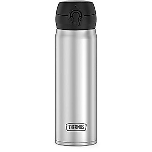 THERMOS 16 Ounce Stainless Steel Direct Drink Bottle, Stainless Steel