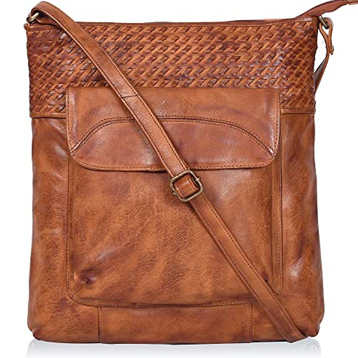 Crossbody Bags For Women-Real Handmade Vintage Leather Adjustable Shoulder Bags