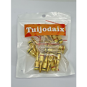 Banana Plugs Open Screw 24K Gold Plated Plugs Audio Jack Connector for Speaker Stereo Cable, 24-Pack (12 Red, 12 Black)