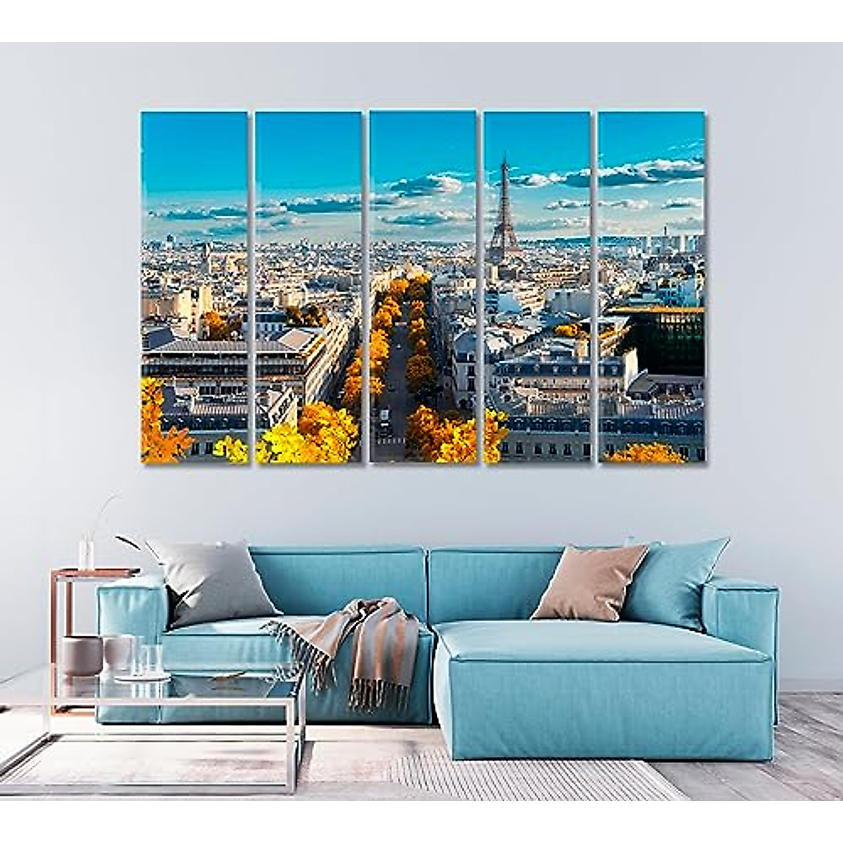Autumn in Paris Canvas Print 1 Panel / 36x24 inches