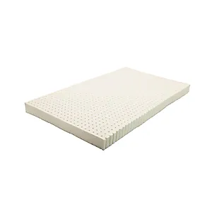 3" Inch Organic Latex Mattress Topper Pad with Organic Cotton Cover Protector (Twin XL Size, Medium) GOLS Certified, Back Pain Relief Support, Hypoallergenic, Cooling and Breathable